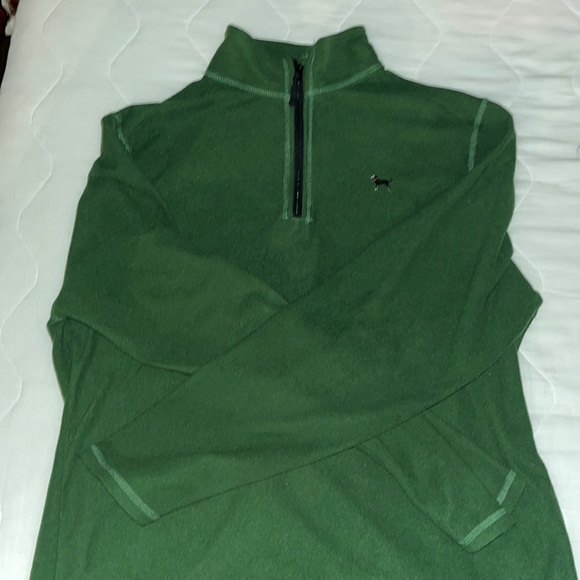 The Black Dog | Sweaters | The Black Dog Green Quarter Zip Mens L ...